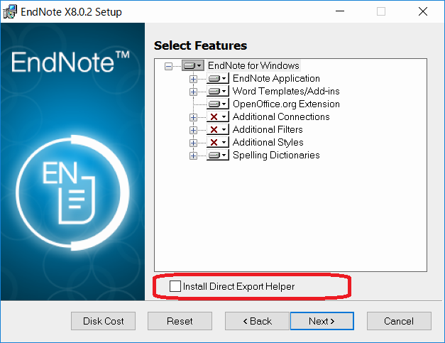 Q：EndNote X8 Windows版インストール方法及び注意事項 | EndNote（文献管理、論文作成）