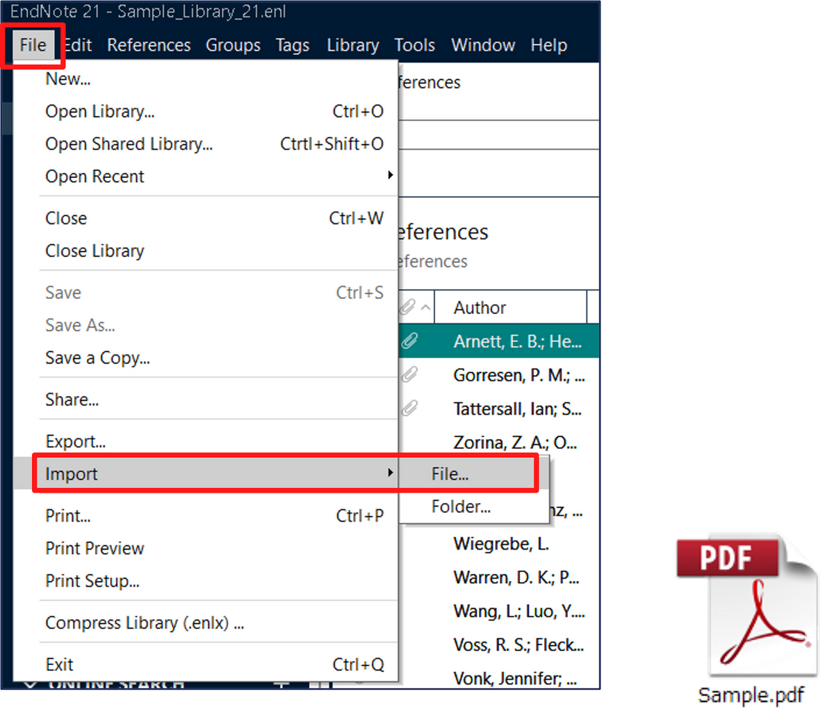 9.（Win）PDFから文献情報を取り込む | EndNote（文献管理、論文作成）