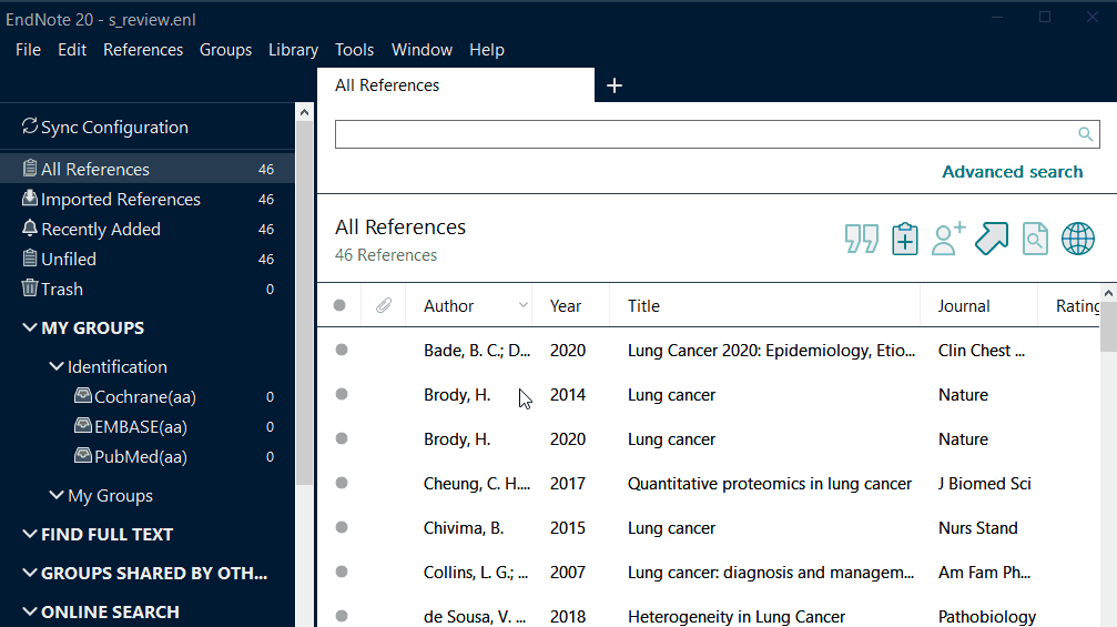 Endnoteをシステマティックレビューに活用する Endnote（文献管理、論文作成）